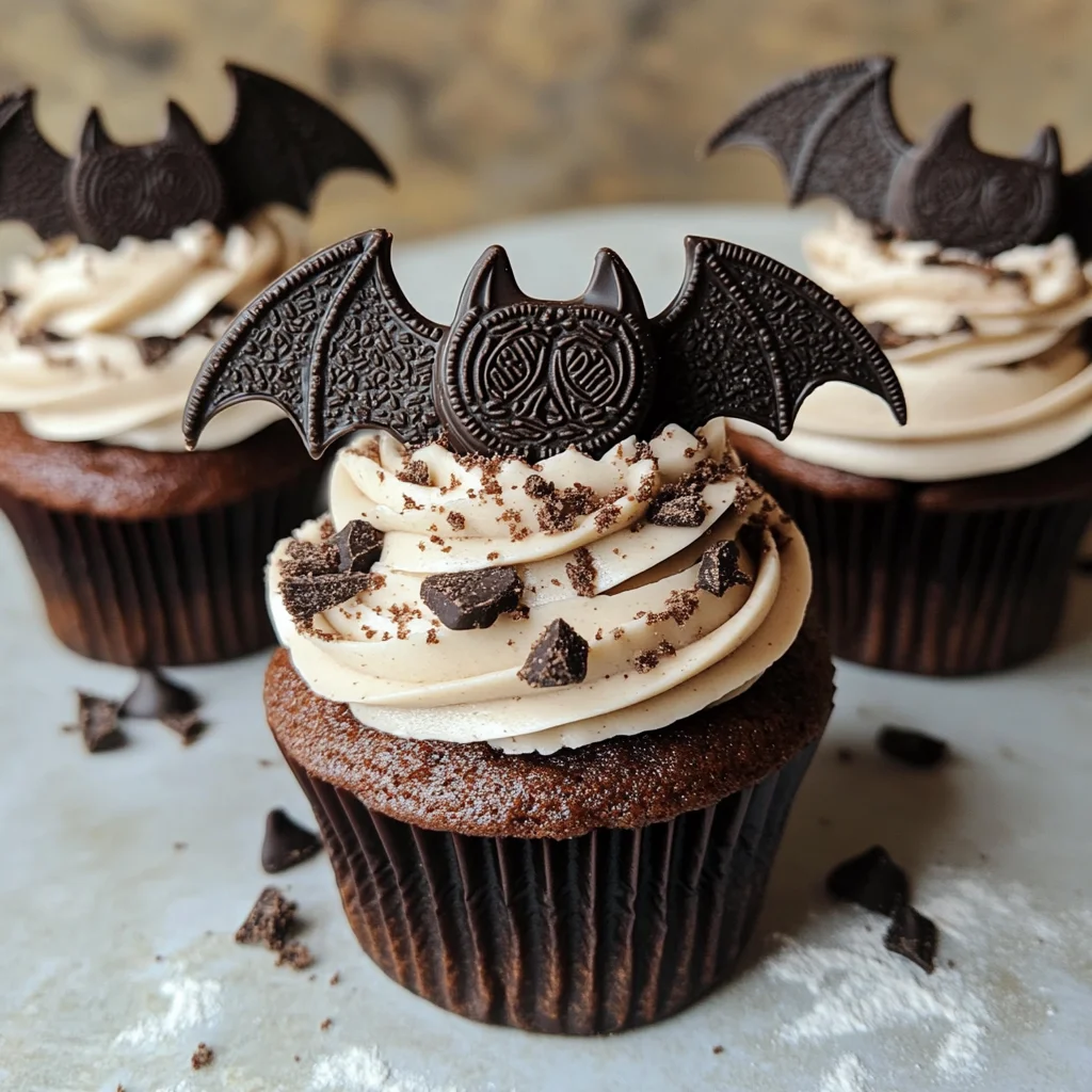Vegan Oreo Bat Cupcakes - All Recipes Meal